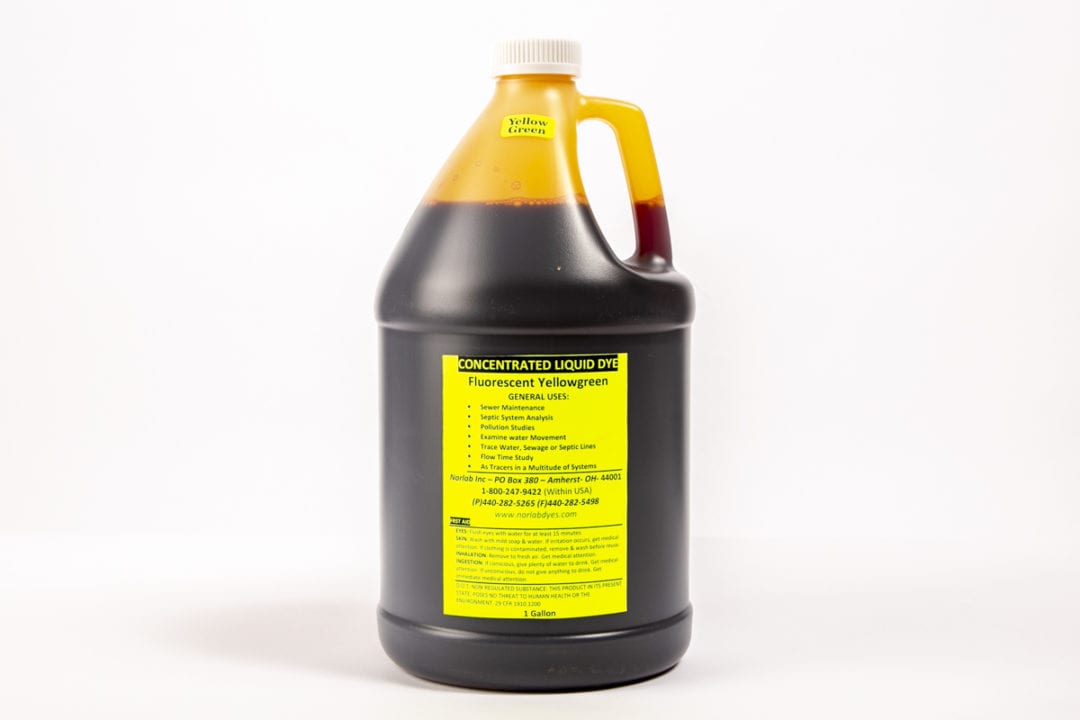 Concentrated Liquid Dye | Norlab Tracing Dyes | Leak Detection