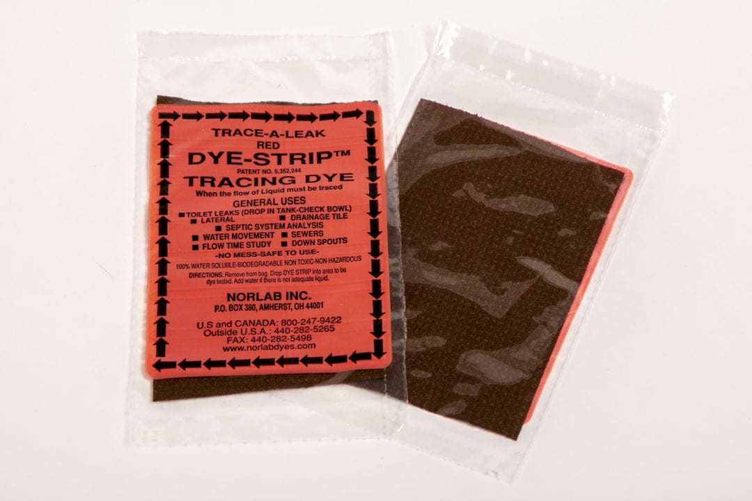 Dye Strip | Norlab Tracing Dyes | Leak Detection